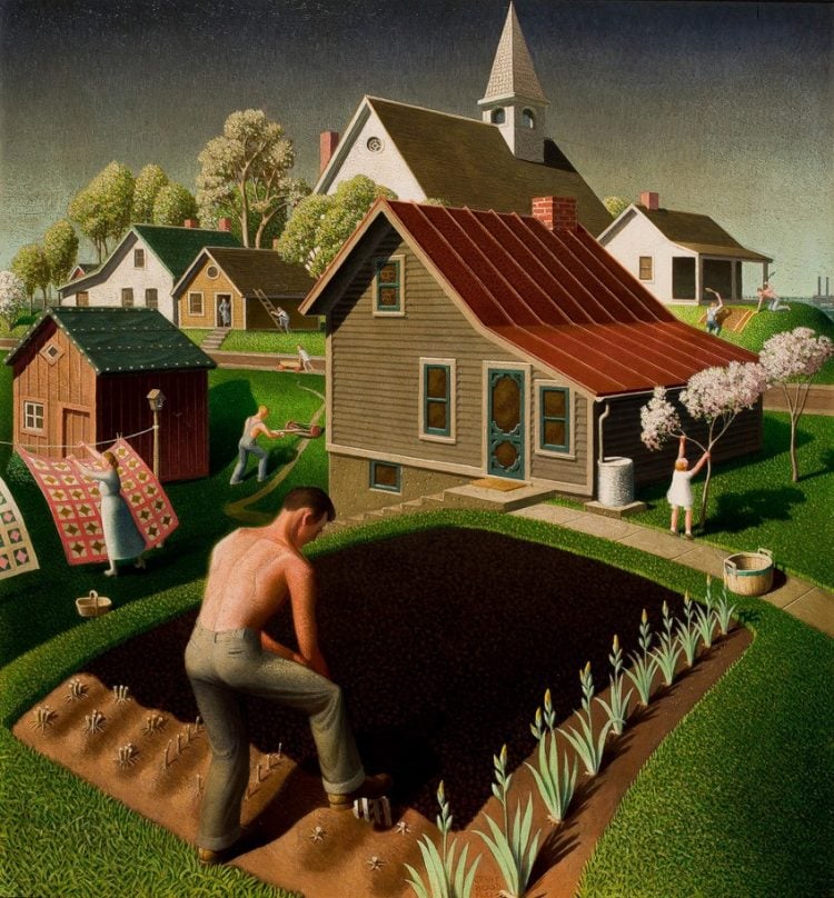 Grant Wood Paintings - Looking at the Best Grant Wood Artworks