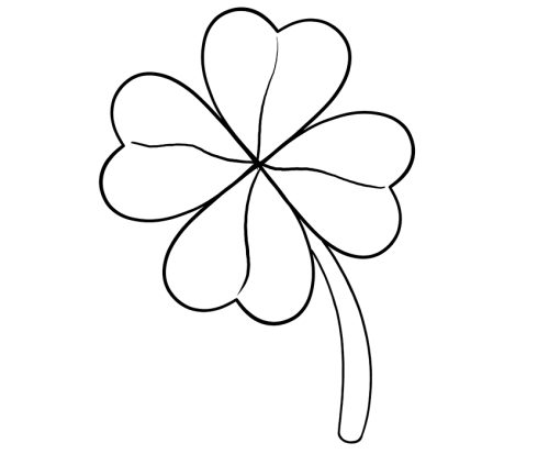 How to Draw a Four Leaf Clover - A Fun Shamrock Drawing Tutorial