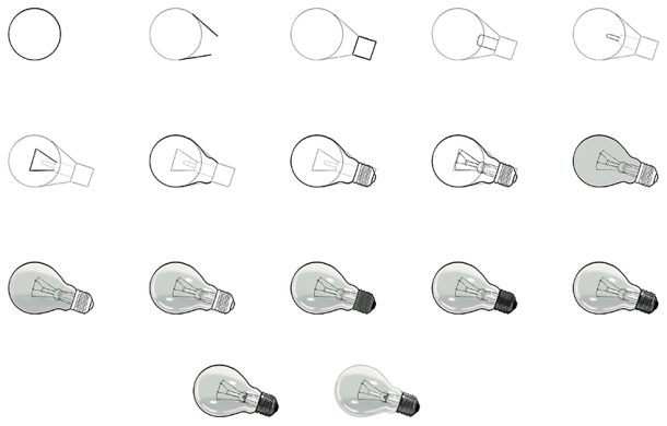 How to Draw a Light Bulb - A Fun and Simple Light Bulb Drawing