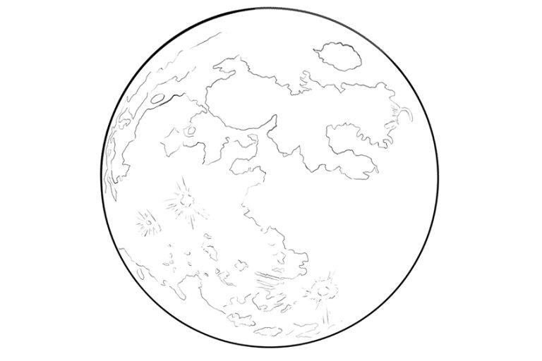 How to Draw a Moon - A Step-by-Step Realistic Moon Drawing Tutorial