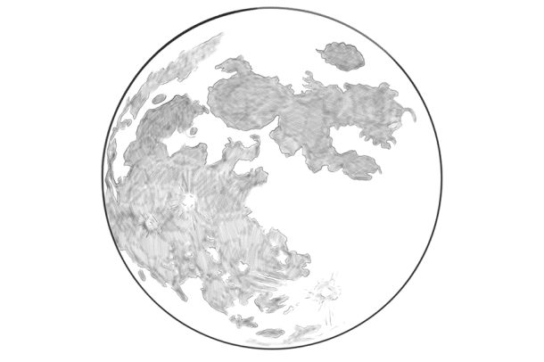 How to Draw a Moon - A Step-by-Step Realistic Moon Drawing Tutorial