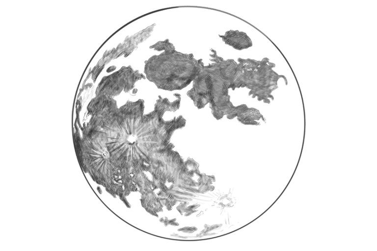 How to Draw a Moon - A Step-by-Step Realistic Moon Drawing Tutorial
