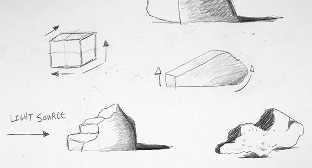 How to Draw Rocks – Create a Realistic Rock Drawing