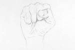 How to Draw a Fist – Clenched Fist Drawing Step-by-Step Tutorial