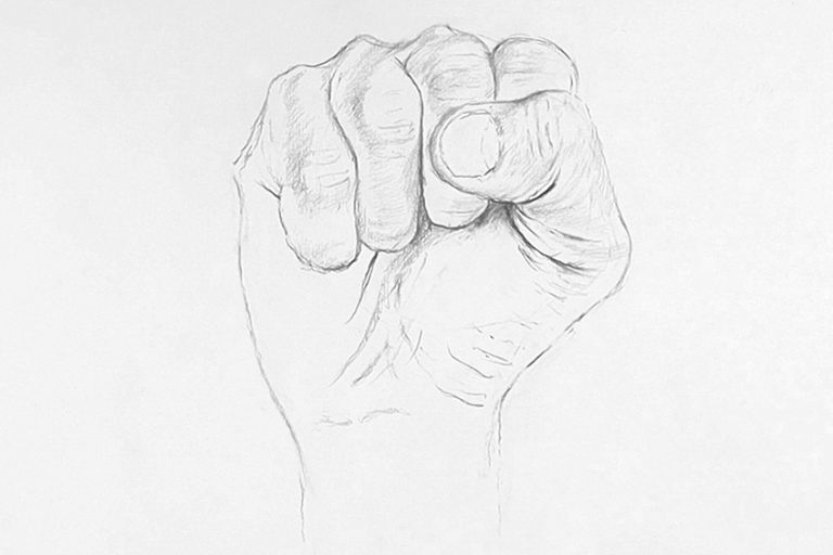 How to Draw a Fist – Clenched Fist Drawing Step-by-Step Tutorial