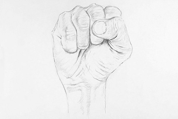 How to Draw a Fist – Clenched Fist Drawing Step-by-Step Tutorial