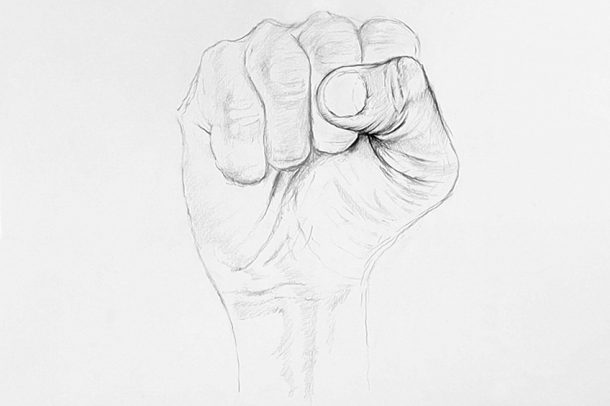 How to Draw a Fist – Clenched Fist Drawing Step-by-Step Tutorial