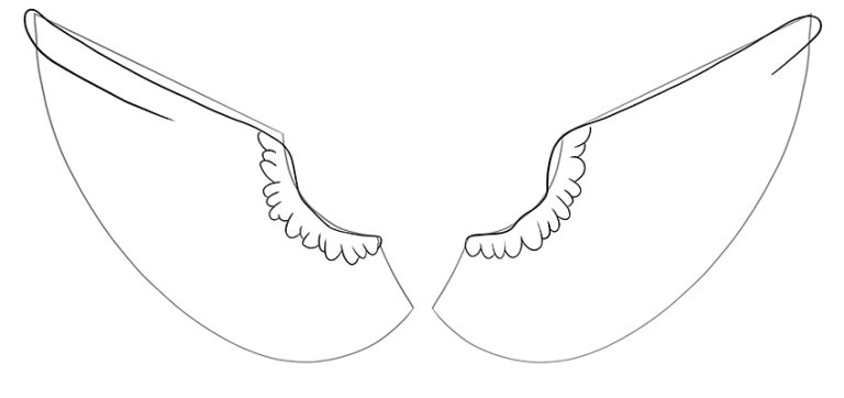 How to Draw Wings - Creating an Easy and Realistic Wings Sketch