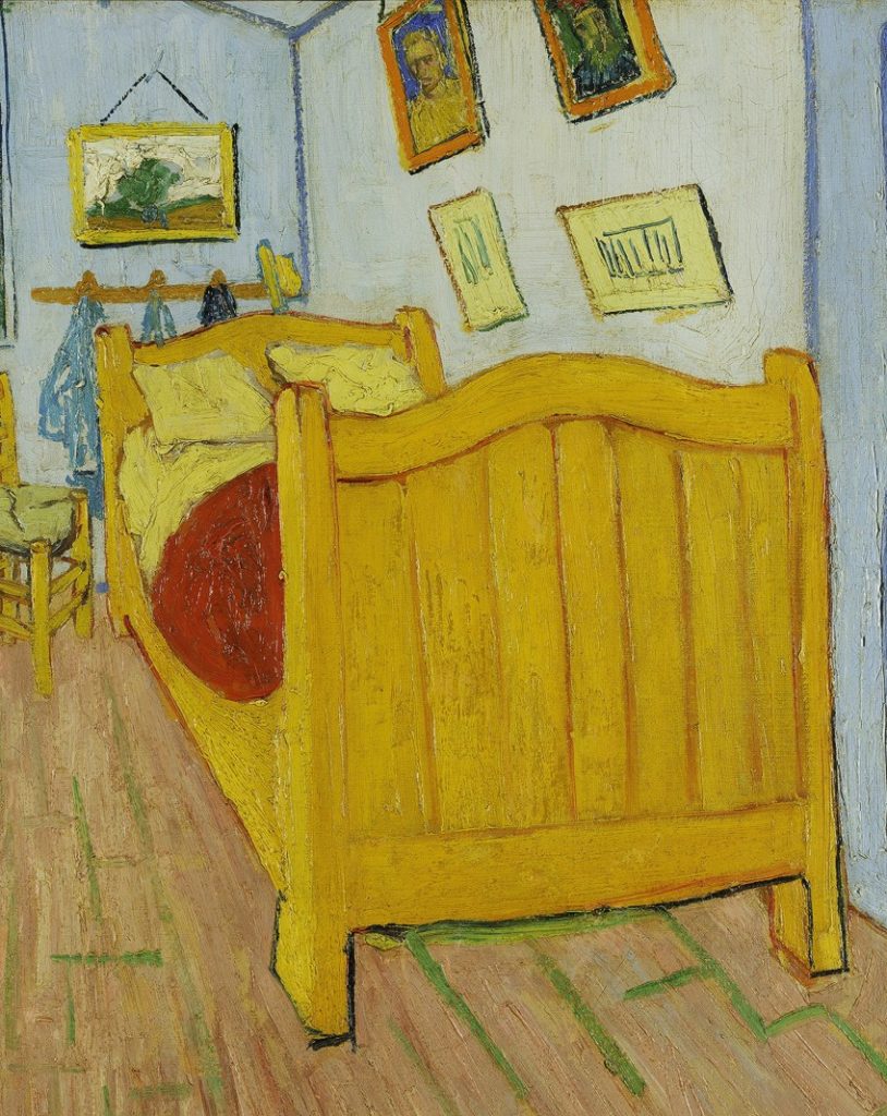 "The Bedroom in Arles" Van Gogh - 3 Studies of One Interior