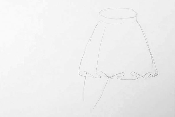 How to Draw a Skirt – Create a Realistic Skirt Drawing