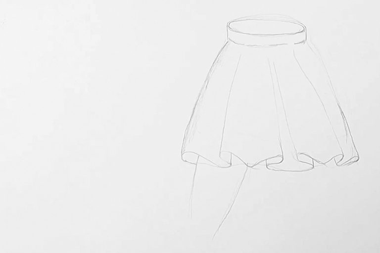 How to Draw a Skirt – Create a Realistic Skirt Drawing