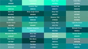 38 Shades of Teal Color - Get Inspired by These Tones