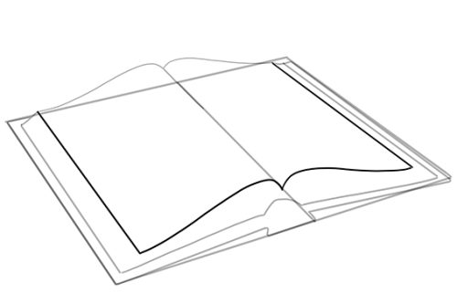 How to Draw a Book - An Easy Tutorial for an Open Book