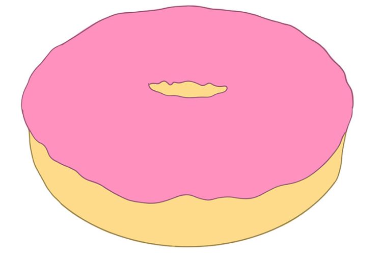 How to Draw a Donut - Simple Confectionary Illustration Guide