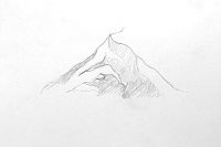 How to Draw Mountains - A Realistic Mountain Drawing Tutorial