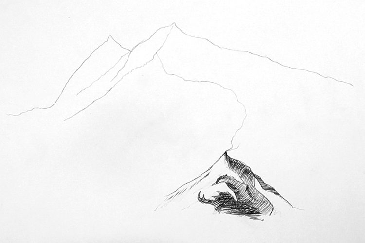 How to Draw Mountains - A Realistic Mountain Drawing Tutorial