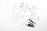 How to Draw Mountains - A Realistic Mountain Drawing Tutorial