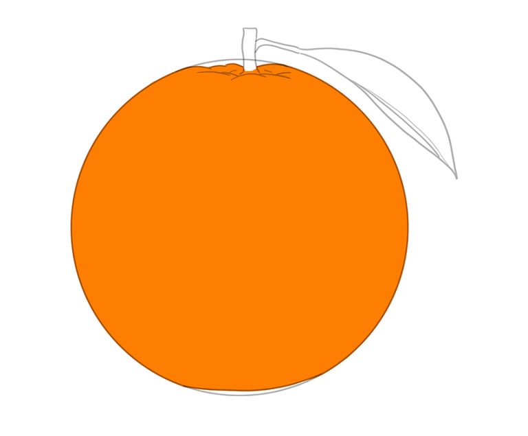 How to Draw an Orange - A Juicy and Realistic Orange Drawing Tutorial