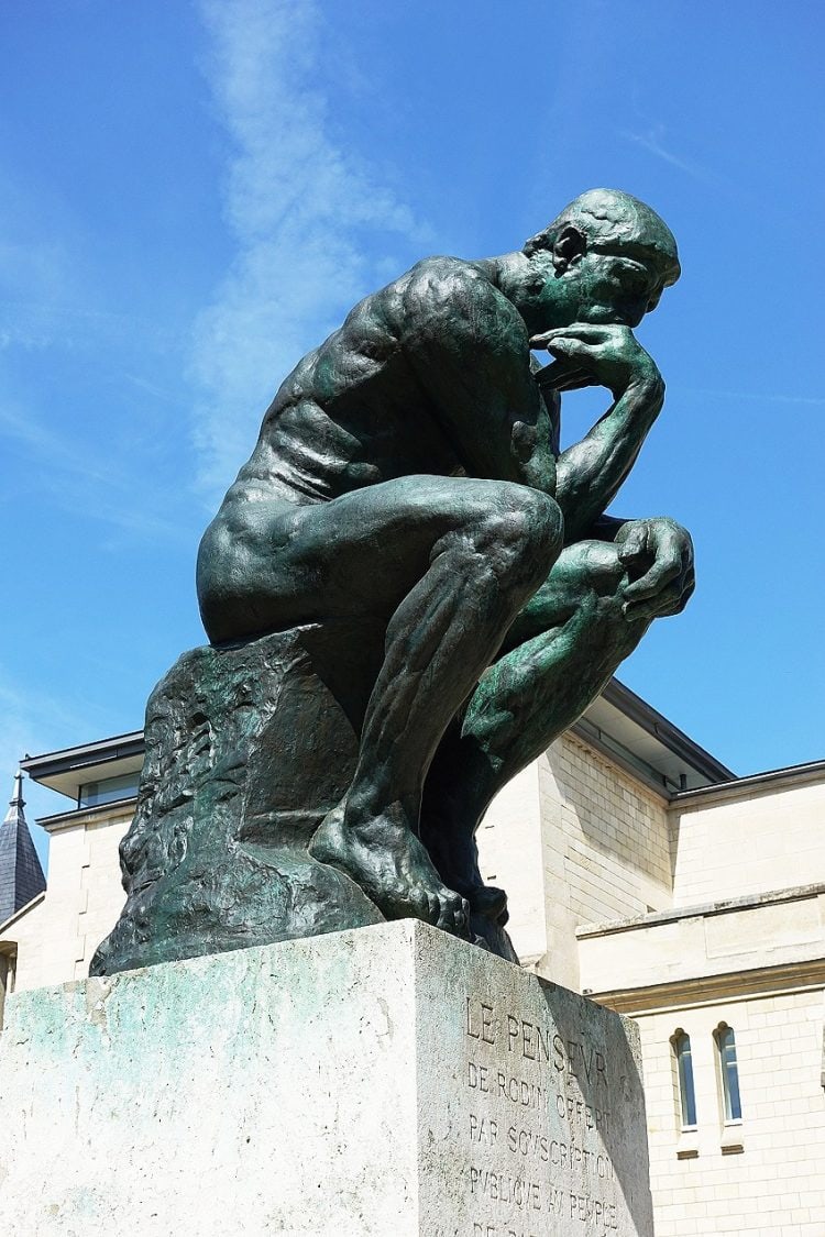 "The Thinker" Statue by Auguste Rodin - Dante Contemplating Hell