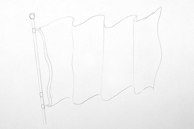How to Draw a Flag – Easy American Flag Drawing Tutorial