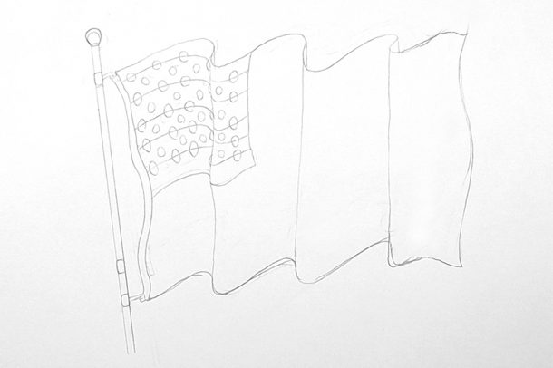 How to Draw a Flag – Easy American Flag Drawing Tutorial