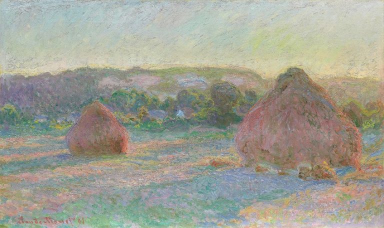 "Haystacks" by Claude Monet - Monet's Grainstacks at Giverny Paintings