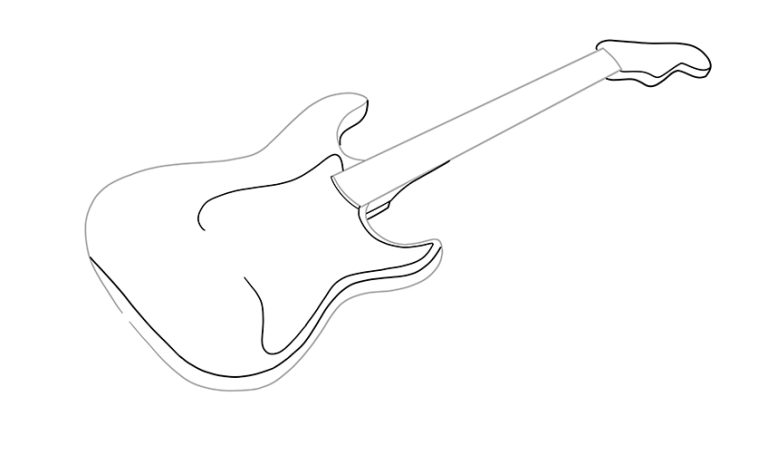 How to Draw a Guitar - Create a Realistic Drawing of a Guitar