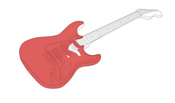 How to Draw a Guitar - Create a Realistic Drawing of a Guitar