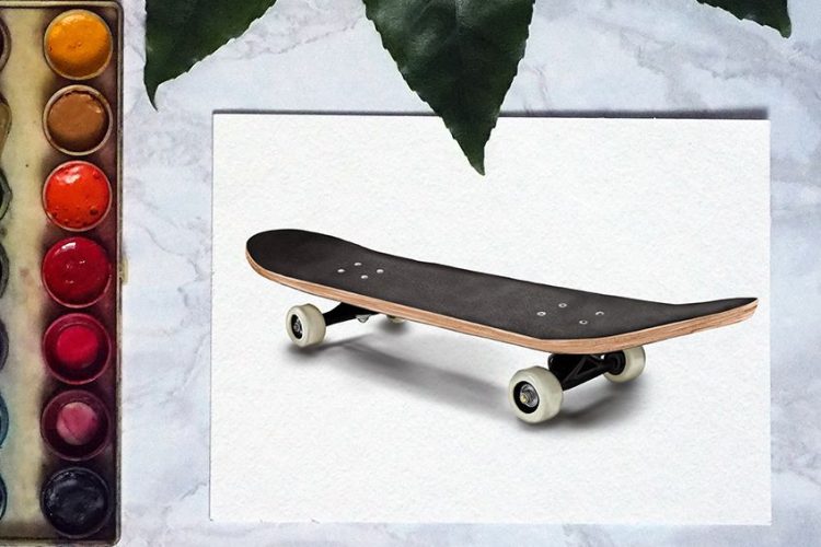How to Draw a Skateboard - An Easy Skateboard Drawing Tutorial