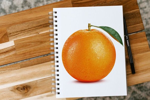 How to Draw an Orange - A Juicy and Realistic Orange Drawing Tutorial