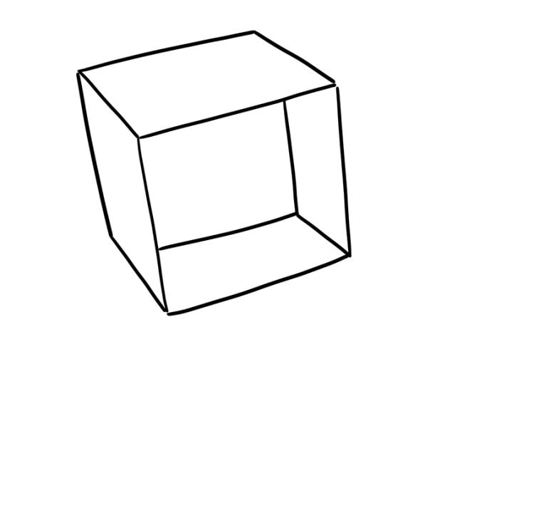 How to Draw an Ice Cube - An Easy Melting Ice Cube Drawing