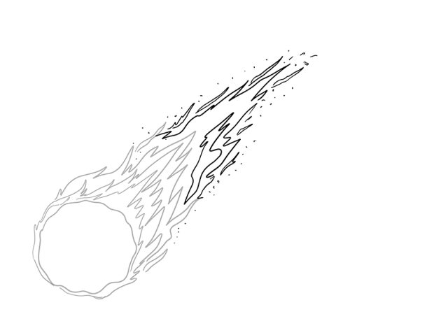 How to Draw a Meteor - A Realistic Asteroid Drawing for All Artists