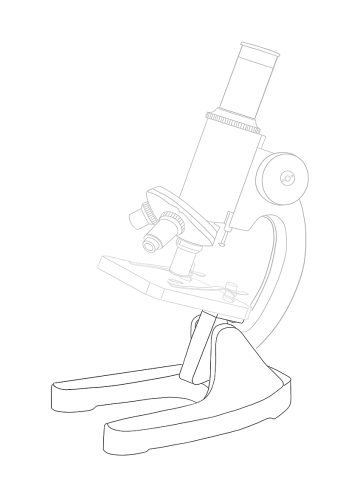 How to Draw a Microscope - Realistic Microscope Drawing Tutorial