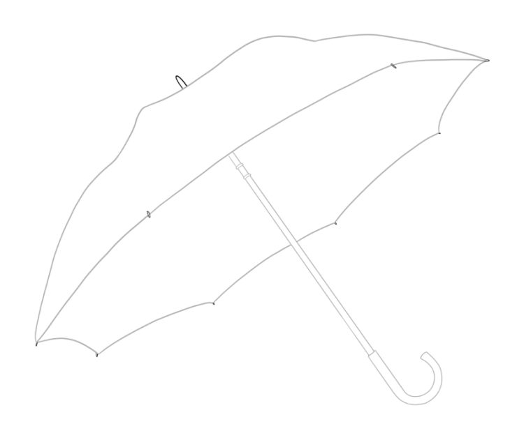 How to Draw an Umbrella - A Bright and Easy Umbrella Drawing