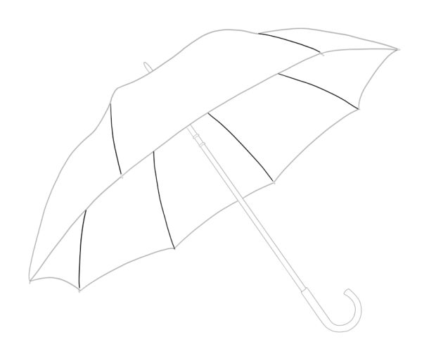 How to Draw an Umbrella - A Bright and Easy Umbrella Drawing