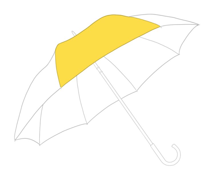 How to Draw an Umbrella - A Bright and Easy Umbrella Drawing