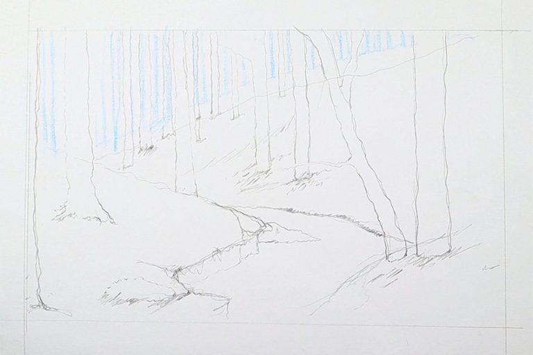 How to Draw a Forest - Step-by-Step Drawing Tutorial