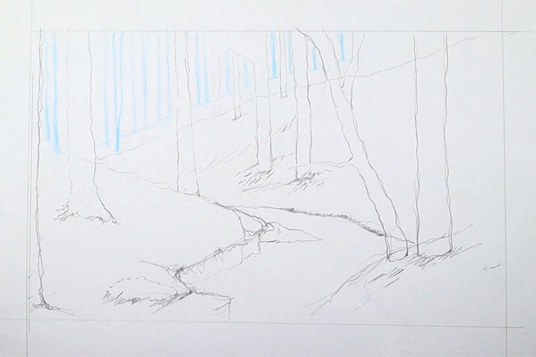 How to Draw a Forest - Step-by-Step Drawing Tutorial