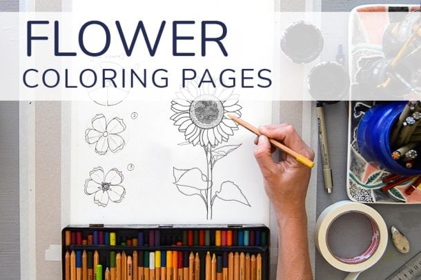 Flower Coloring Pages - 57 Gorgeous Motifs to Print and Color