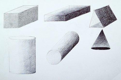 How to Draw 3D Shapes – 3D Objects Drawing Tutorial