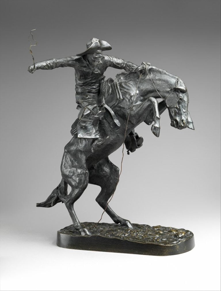"Bronco Buster" by Frederic Remington - The Bronco Buster Statue