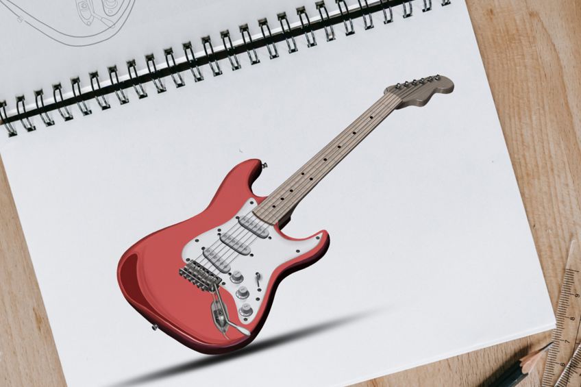 Guitar Drawing Sketch Guitar Drawing Vector Images over 13 000 