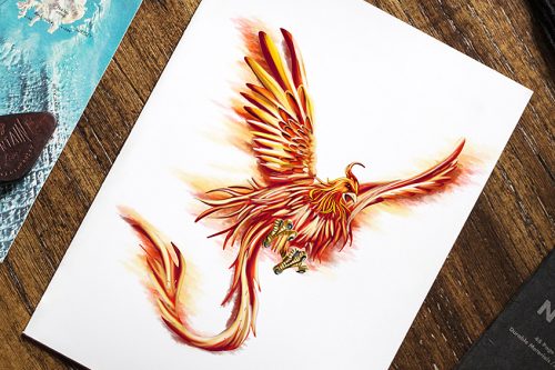 How to Draw a Phoenix - Beautiful Phoenix Illustration Guide