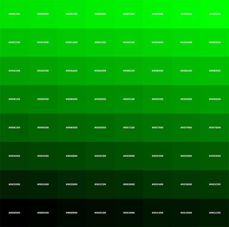 Shades of Green Color - The 100 Must-See Tones