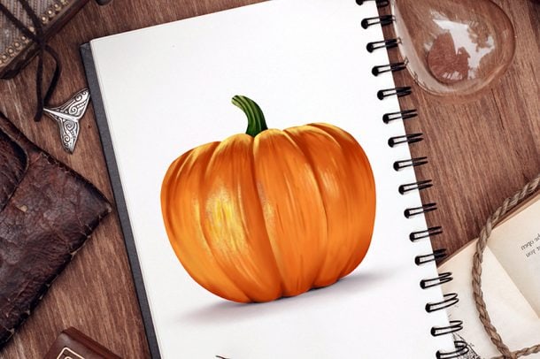 How to Draw a Pumpkin - A Festive Pumpkin Drawing Tutorial