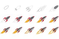 How to Draw a Rocket - An Easy Rocket Drawing Tutorial