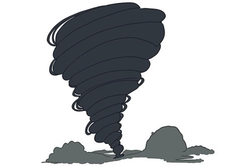 How to Draw a Tornado - A Realistic Tornado Drawing