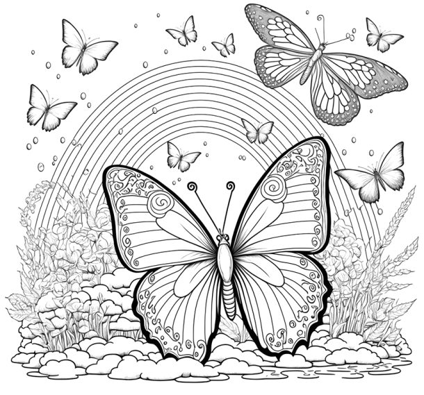 Rainbow Coloring Pages - 12 Free Rainbow Coloring Sheets