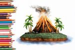 How to Draw a Volcano - A Realistic Volcano Drawing Tutorial