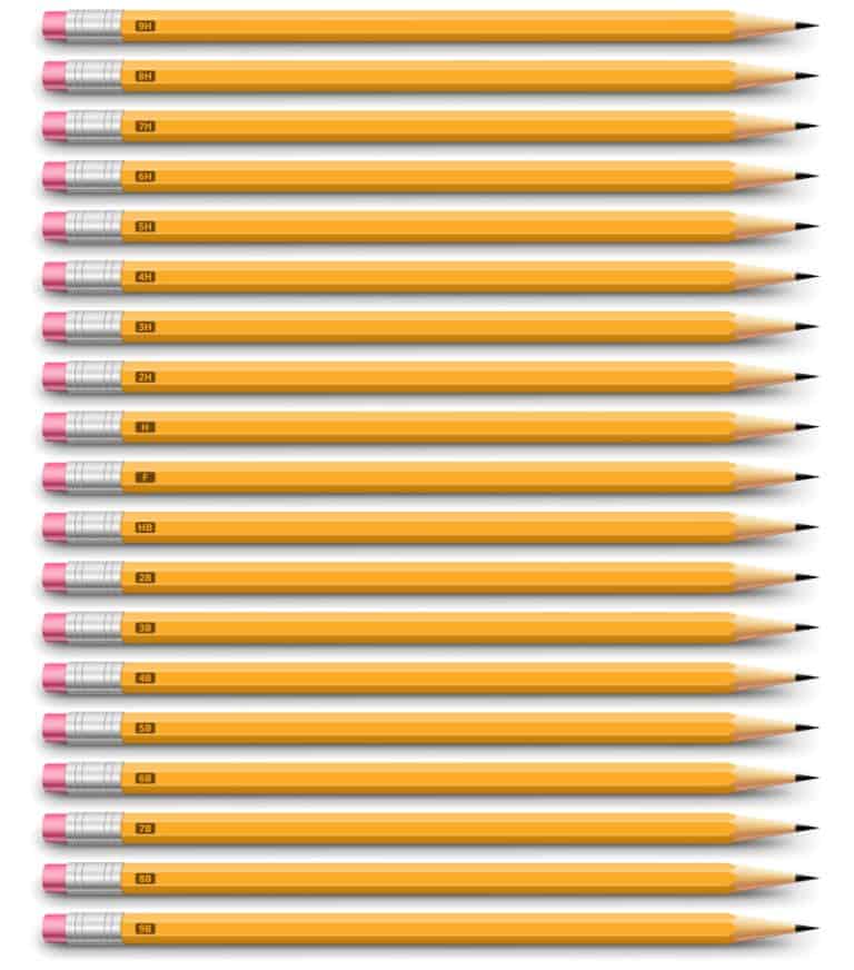 Hardness of Pencils - Guide to the Graphite Grading Scale